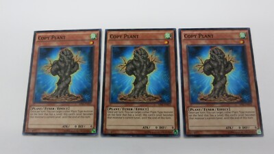 3x COPY PLANT MONSTER AP05-EN015 UNLIMITED COMMON YUGIOH NM / UNPLAYED ...