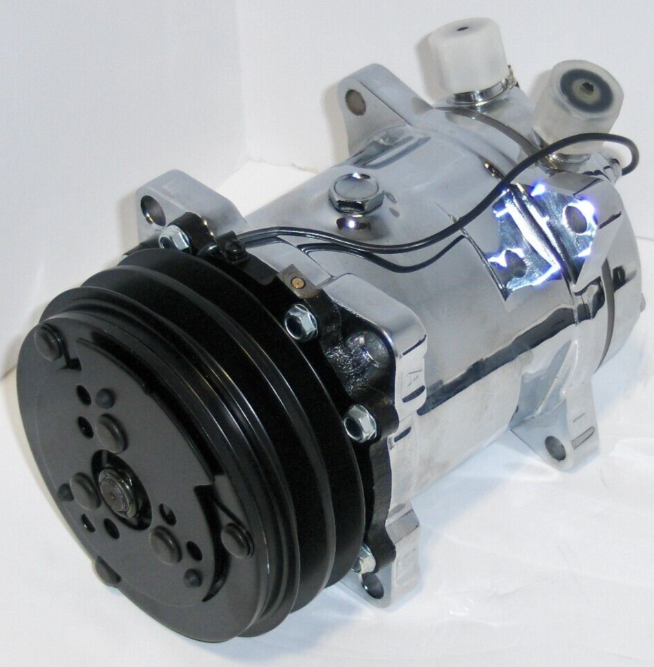 Chrome Air Condition Compressor York to 508 Sanden AC Adapter Mounting ...