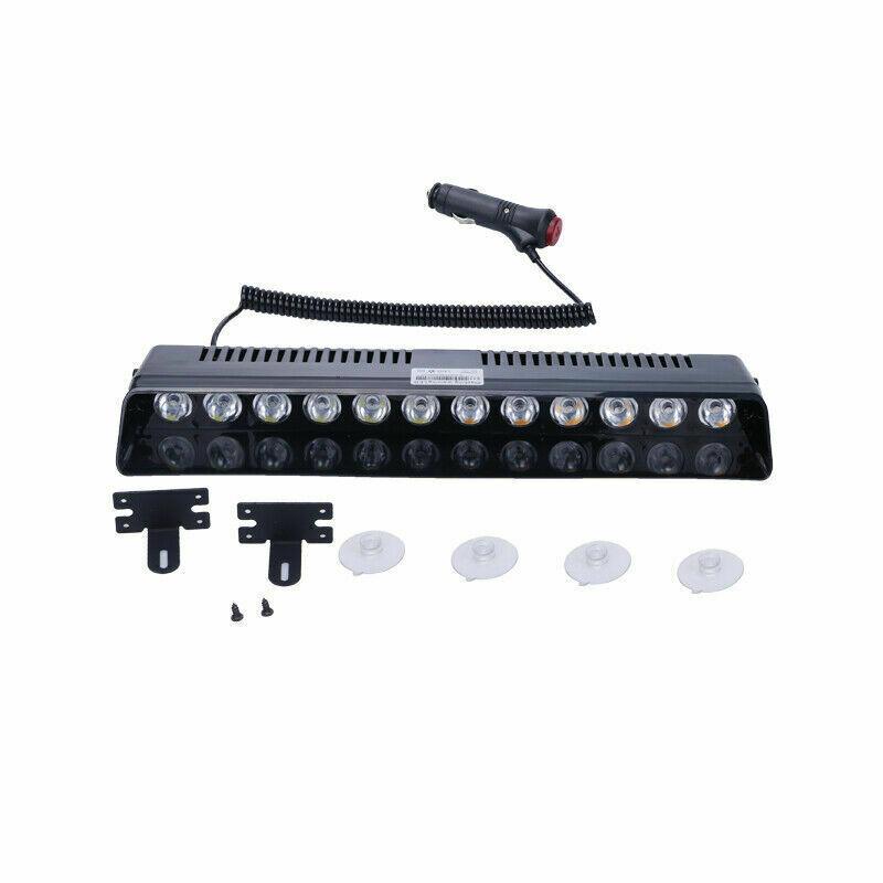 12 LED Car Truck Emergency Flasher Dash Strobe Warning Light 12V ...
