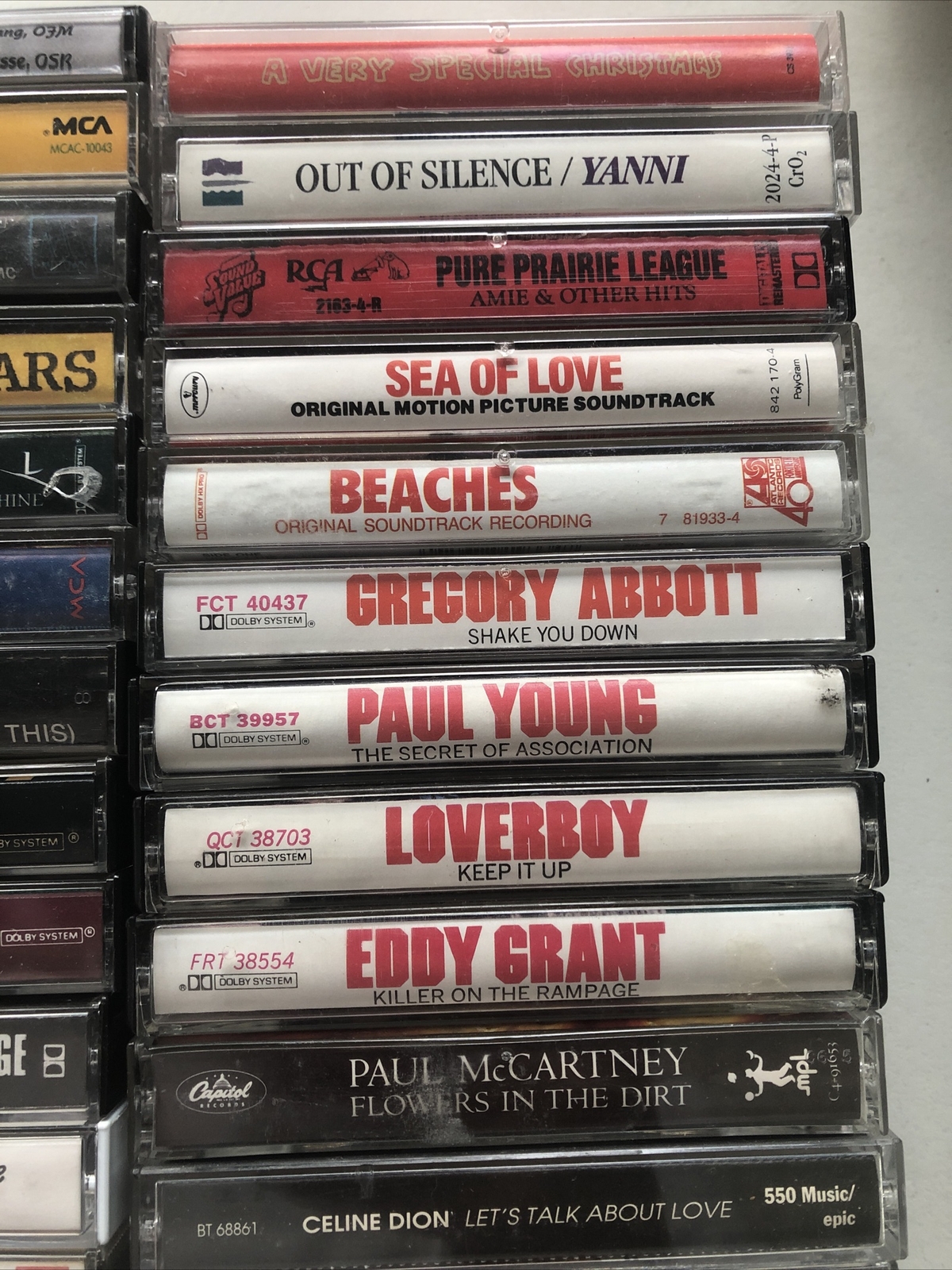 Lot of 76 Cassette Tapes Variety Genrs U2 Billy Joel Tom Petty Collins ...