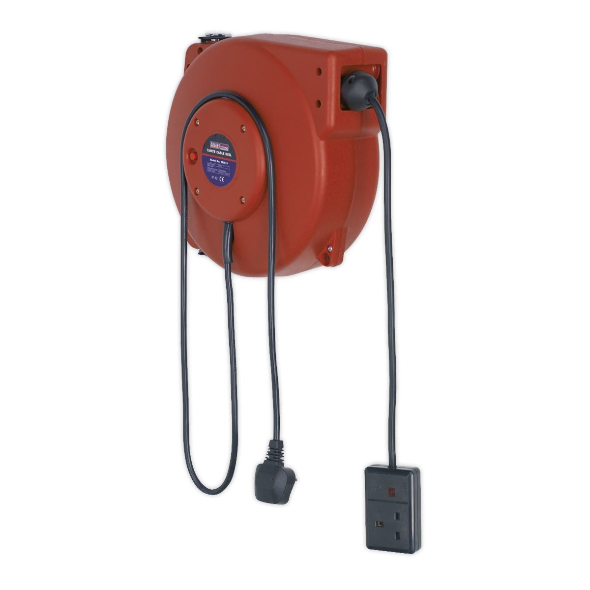 Sealey Cable Reel System Retractable 15m 2 x 230V Socket CRM15 | eBay