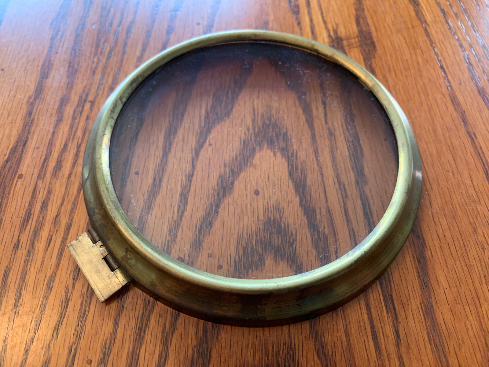 133-8262 5 1/8” Glass Dial Lens Brass Bezel Kit Hinge Clock Face Front ...