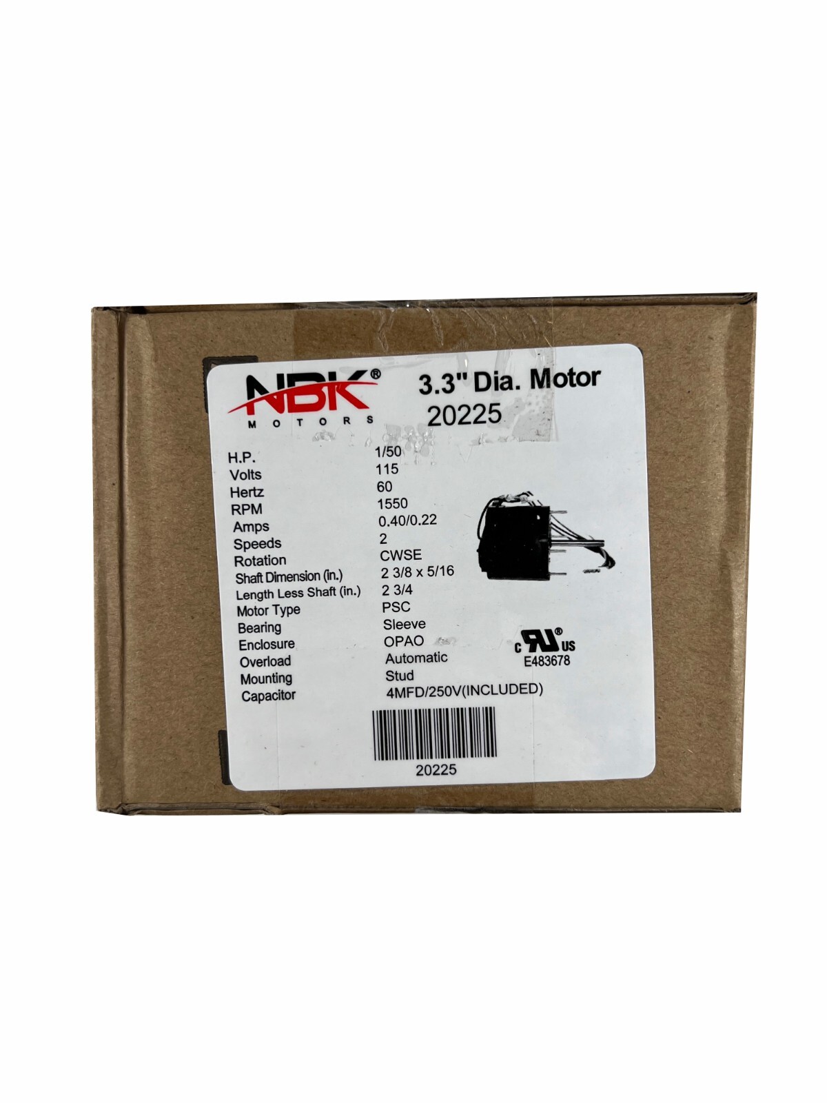 Motor Replacement for Gemini Loren Cook 7173-1580, GC/GN 142/144 Fasco ...