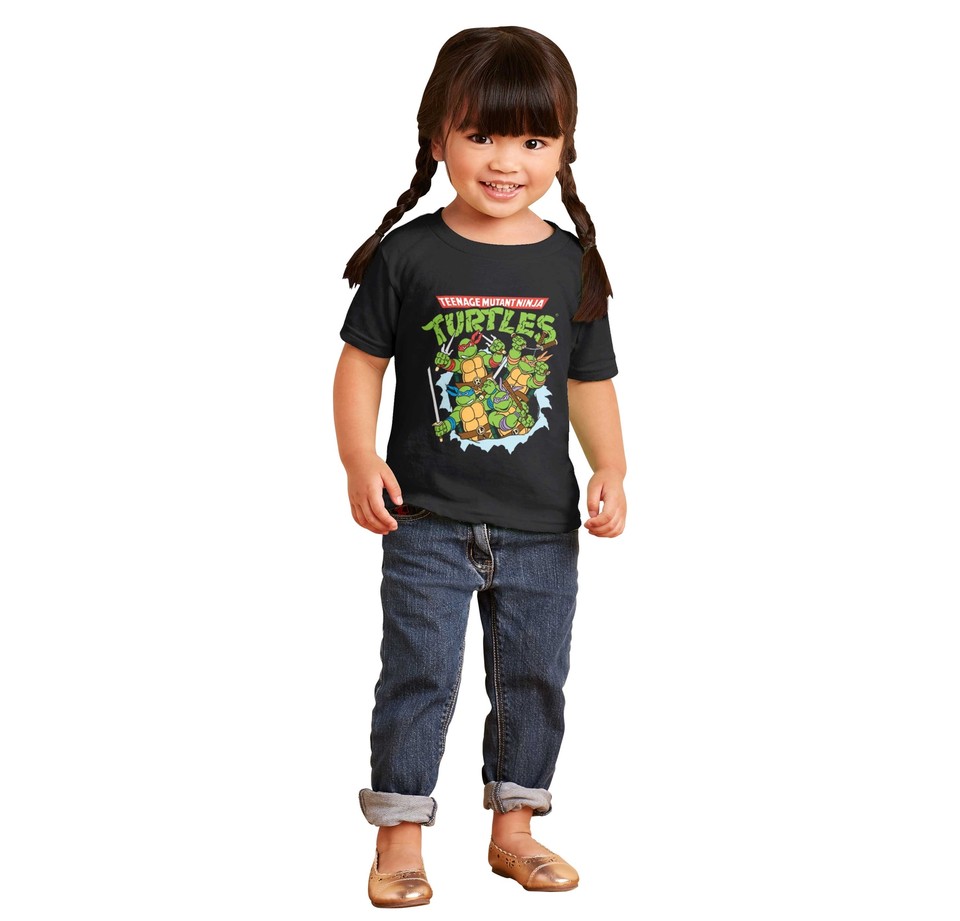 TMNT 90s Retro Ninja Turtles Cartoon Toddler Boy Girl T Shirt | eBay