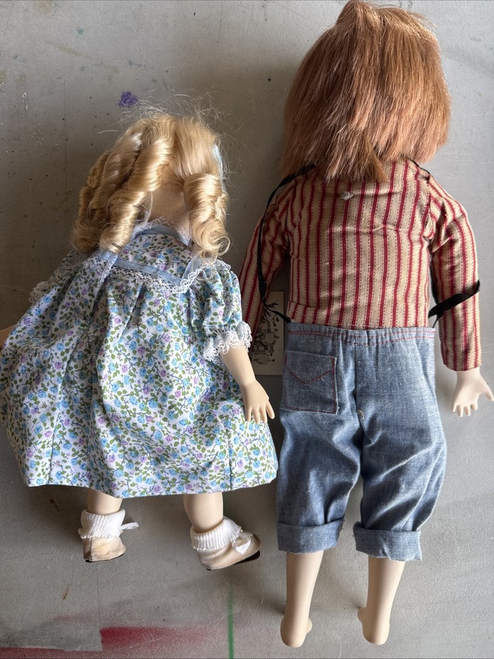 Two Kalico Kids “Toby the Newsboy” Boy Doll 18" and Girl Doll by ...