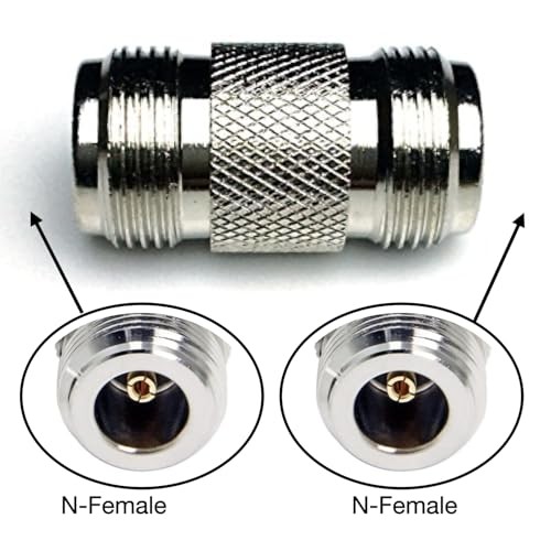 2pcs N Type Adapter N Female to N Female Barrel RF Coax Connector ...