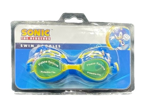 Sonic The Hedgehog Swim Goggles Kids 3+ Anti-Fog Adjustable Strap | eBay