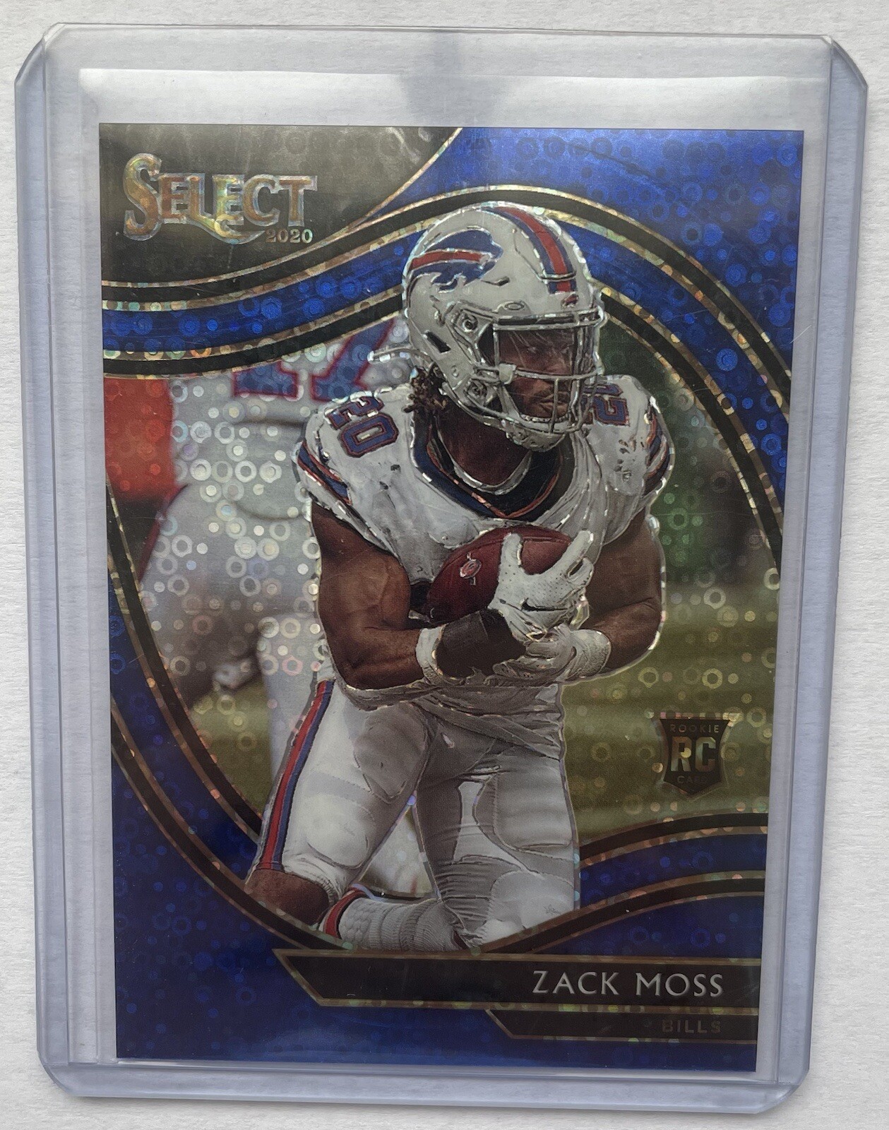 2020 Panini Select - Field Level Blue Disco Prizm #369 Zack Moss /25 ...