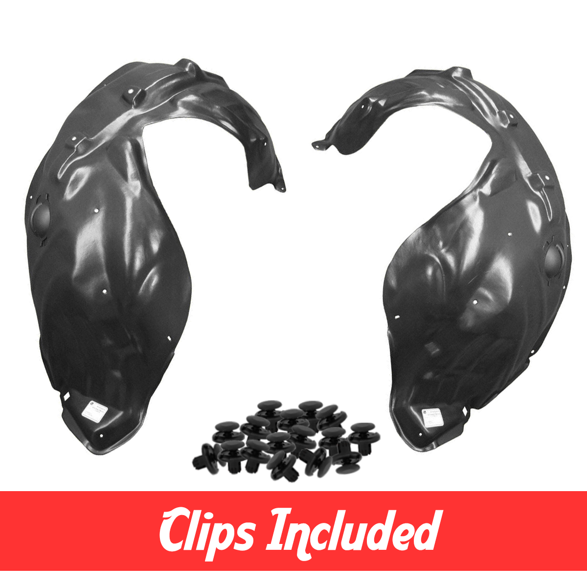 Front Left & Right Fender Liner Set w/ Clips For 2011-2022 Jeep Grand ...