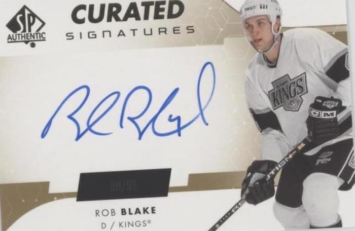 2022-23 SP Authentic - Sp Curated Signatures Rob Blake #SPC-RB /99 (AU ...