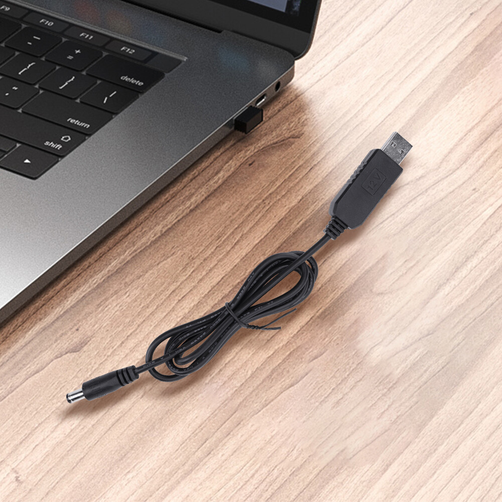 USB Voltage Step-Up Cable DC To DC 5V/9V/12V 2.1x5.5mm Plug | eBay