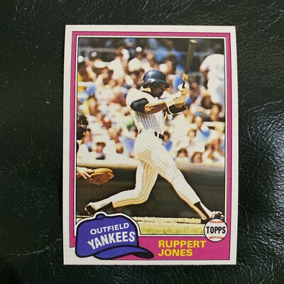 1981 Topps Rupert Jones New York Yankees #225 - NM/MT | eBay