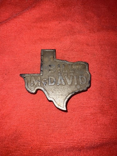 Vintage Bill McDavid dealer Car Emblem Badge Metal Placard | eBay