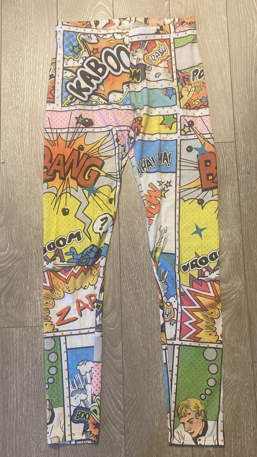 The Clas-Sic Kaboom Comic Strip Leggings Womens S Pants Bottoms Fun ...