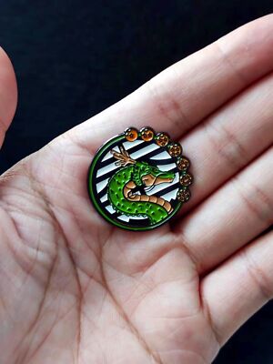 Dragon Ball Z Anime Shenron 7 Balls Summon Dragon Enamel Pin Metal ...