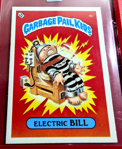 1985 Garbage Pail Kids #4b "Electric BILL" UK Series 1 MINT! | eBay
