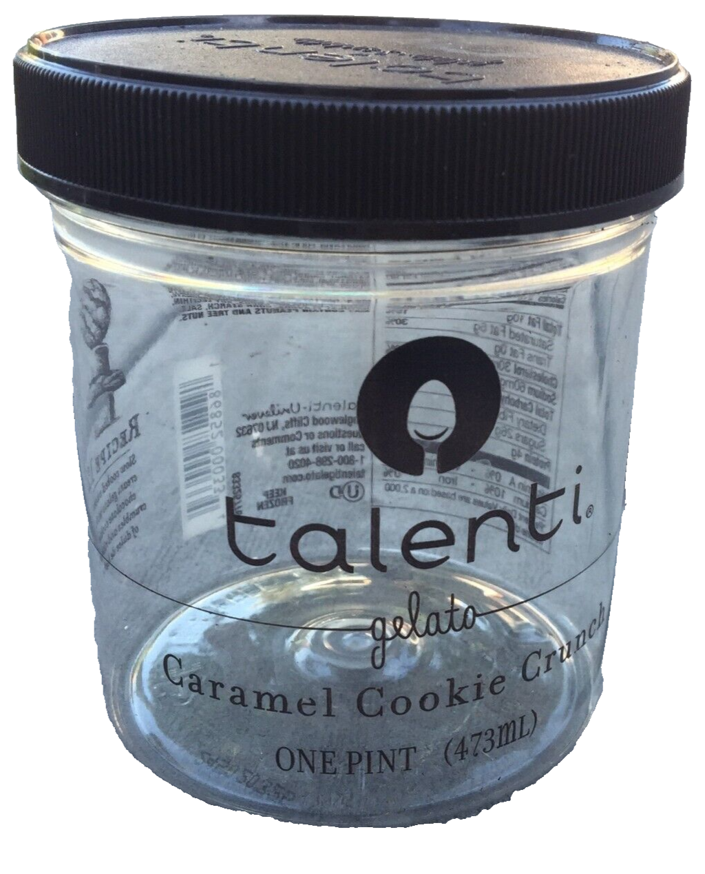 Lots 1/3/6/12 TALENTI Gelato Container Empty Plastic Storage Jar Pint ...