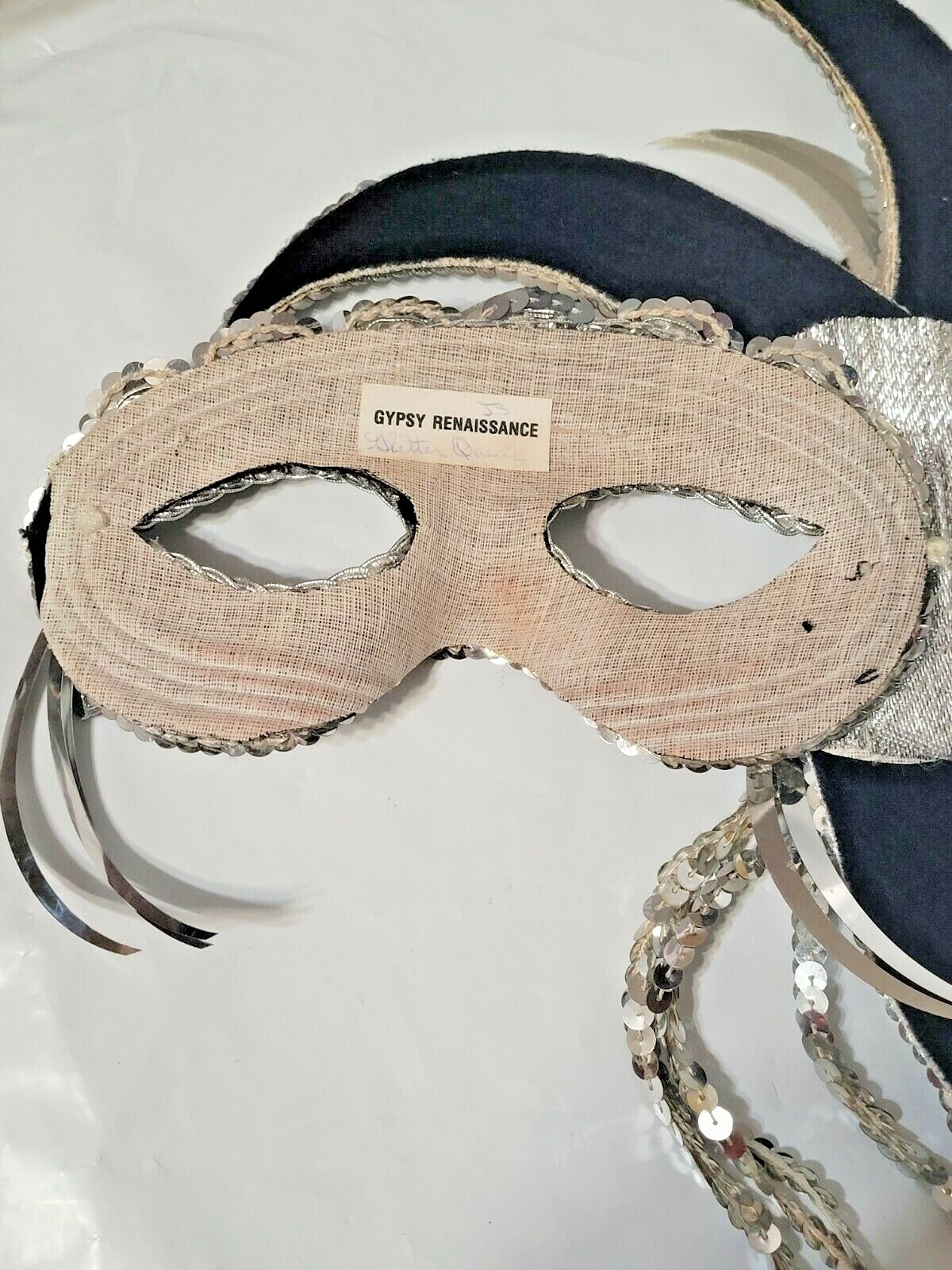 GYPSY RENAISSANCE "GLITTER QUEEN" MARDI GRAS MASK - Gem