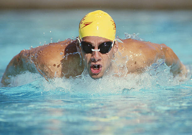 Olympic Swimming Andrew Jameson Of Great Britain H Old Sports Photo ...