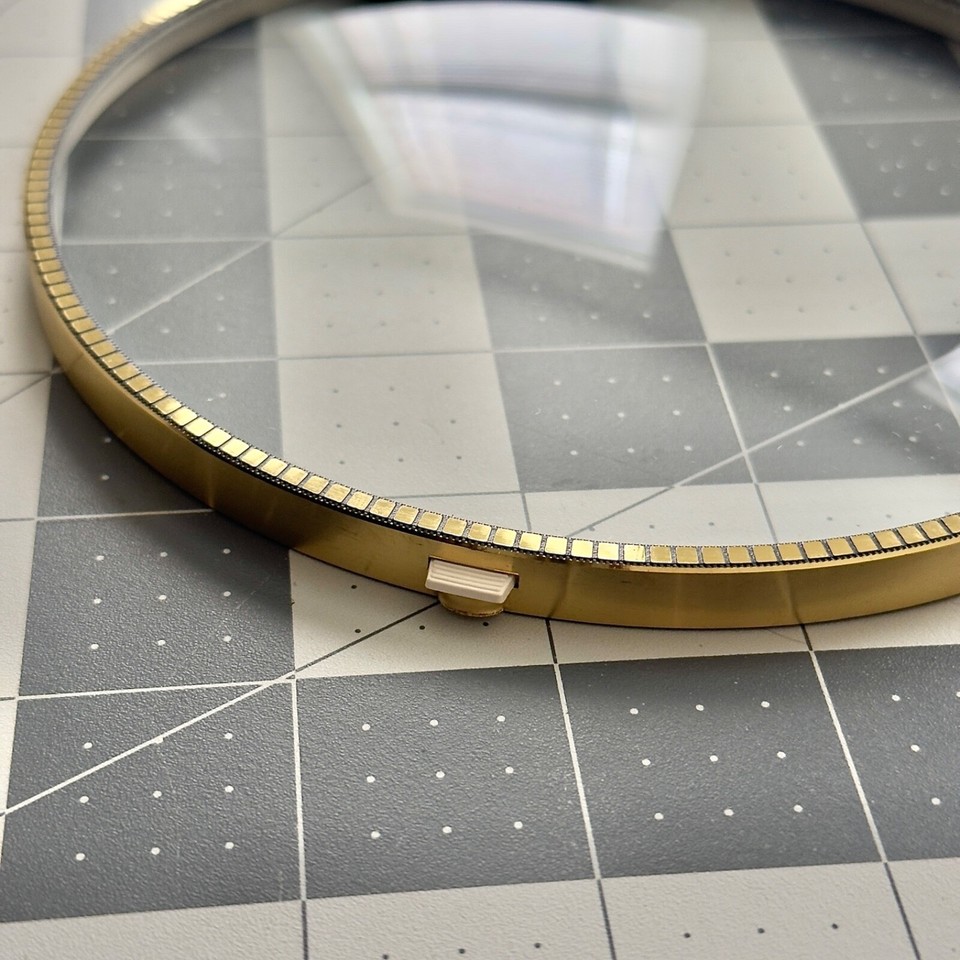 Clock Bezel & Convex Glass Gold Tone | eBay