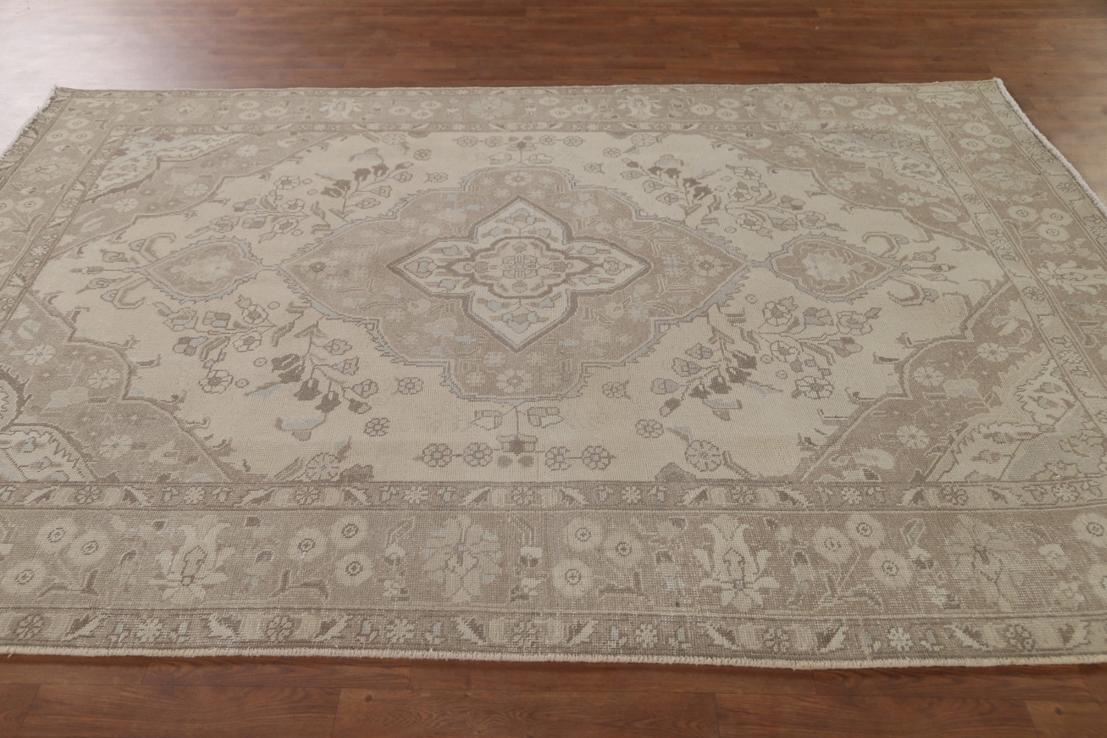 Distressed Wool Traditional Muted Rug 6x9 Handmade Living Room Dining ...