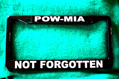 License Plate Frame, POW-MIA-Not Forgotten-NEW | eBay