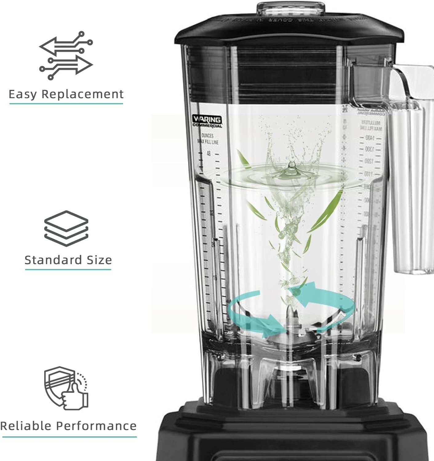 502977 502975 18396 Compatible With Waring CB6 CB10 CB15 Blade Cutting ...