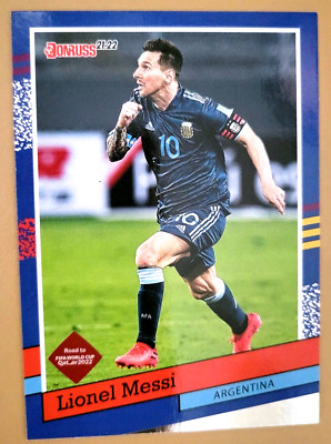 Lionel Messi 1991 - TRIBUTE Insert 2021-22 Panini Donruss World Cup #10 ...