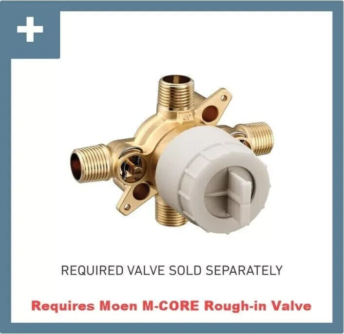 💲 Moen UTS3913EP Flara M-CORE 3-Series Shower Faucet Valve Trim ...