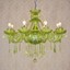 LED Crystal Green Chandelier Living Room Ceiling Light Fixture Pendant ...