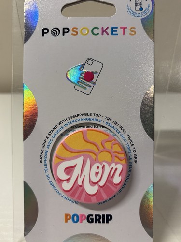 PopSockets PopGrip Phone Grip & Stand W/Swappable Top - Groovy Mom NEW ...