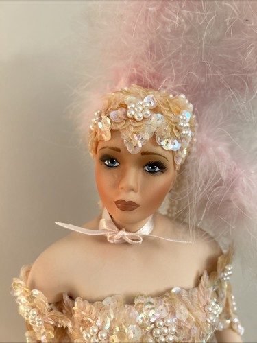 RUSTIE Bisque Jointed Doll "PARADISE Las Vegas Sequin Dress SHOWGIRL 19 ...