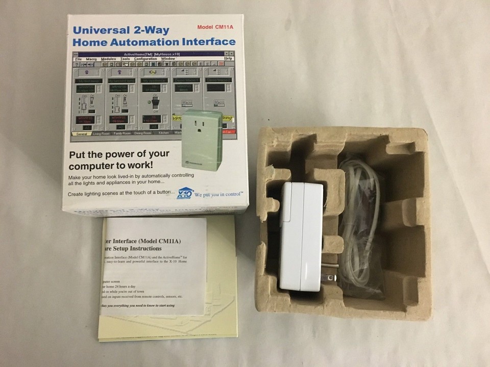 X10 Universal 2-Way Home Automation Computer Interface CM11A with ...
