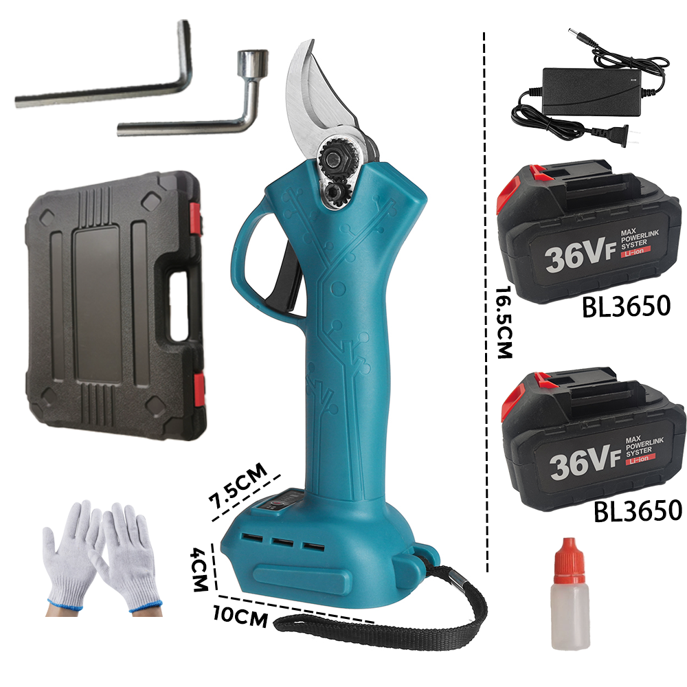 40mm Cordless Brushless Electric Pruning Shears Secateur Makita 18V 36V ...