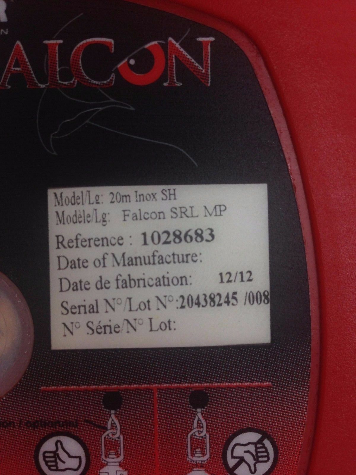 Miller Falcon 1028683 Self-retracting Lifeline 20m SS swivel Fall ...