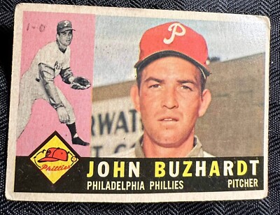 1960 Topps John Buzhardt #549 Philadelphia Phillies | eBay