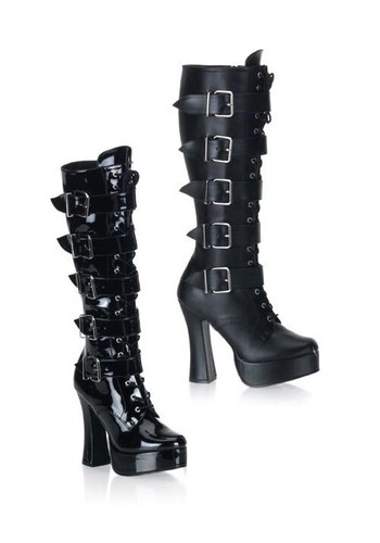 Pleaser ELECTRA-2042 5 Inch Stack Heel With 1 1/2 Inch Platform Boots ...