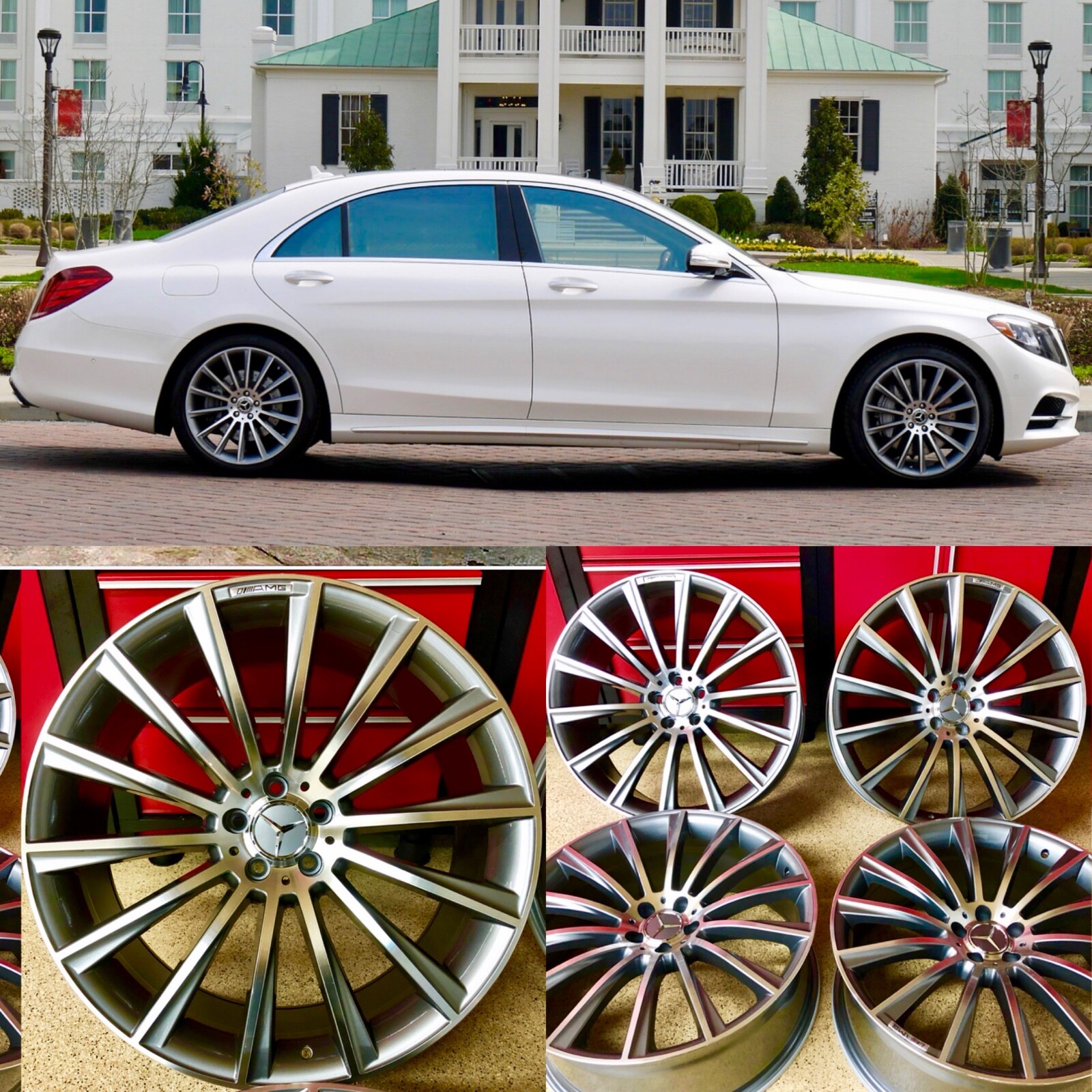 MERCEDES BENZ 20 INCH RIMS WHEELS SET4 NEW 20/8.5 20/9.5 FIT CLS550 ...