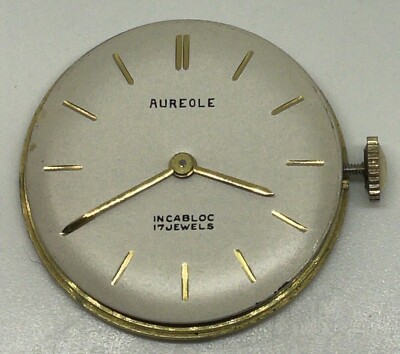 AUREOLE INCABLOC MOVEMENT 17 Jewels Swiss Runs | eBay