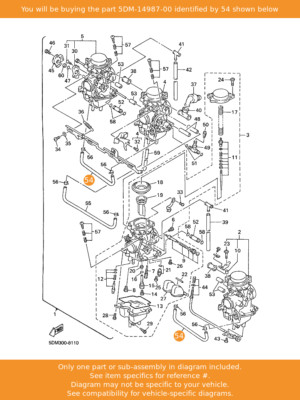 YAMAHA Hose, 5DM-14987-00 OEM FZS1000FAZER FZS600FAZER | eBay