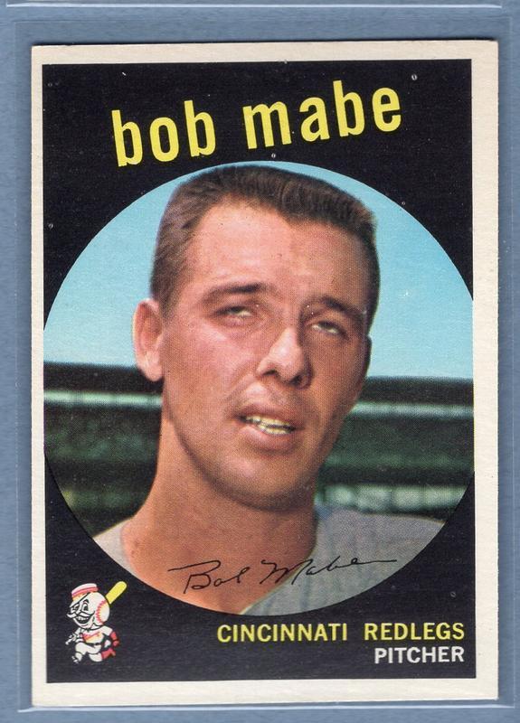 1959 Topps #356 Bob Mabe EX-MT High Grade Set Break B | eBay