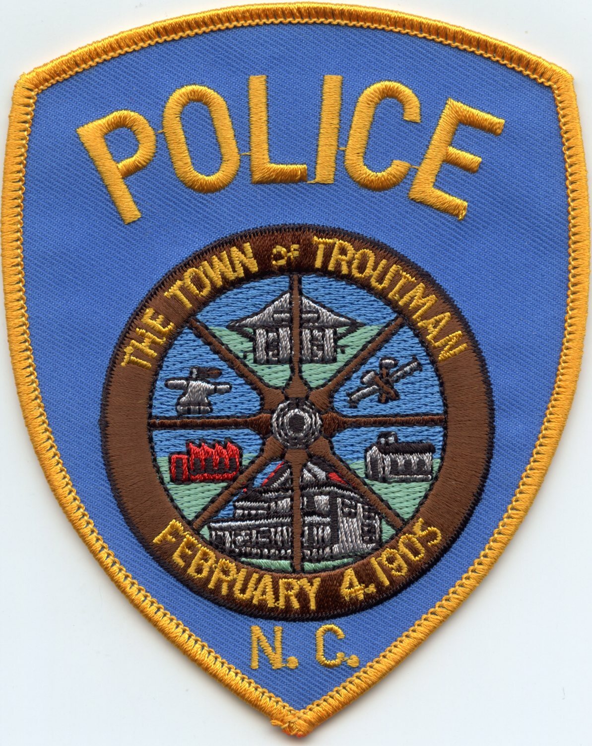 TROUTMAN NORTH CAROLINA NC POLICE PATCH | eBay