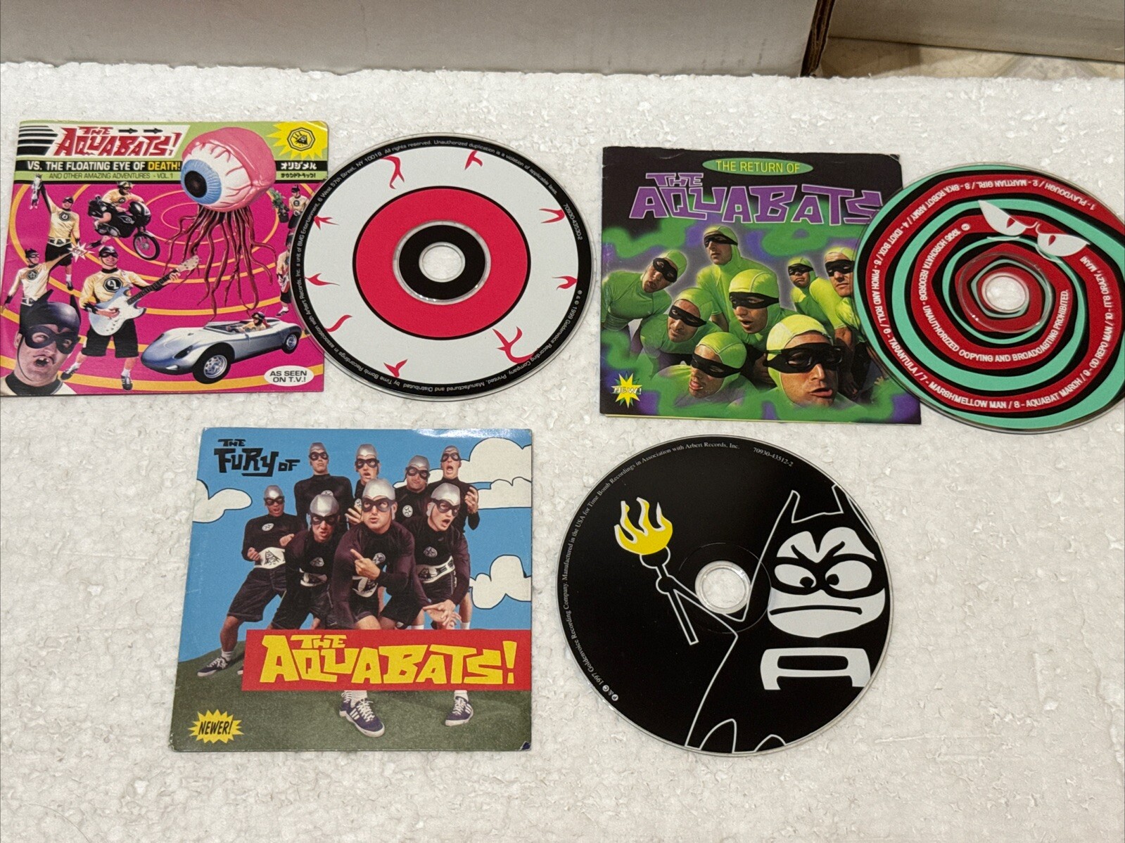 THE AQUABATS - Lot of 3 CDs - FURY of The Return of VS The FLOATING EYE ...