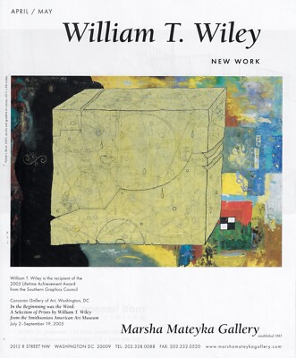 WILLIAM T WILEY Graphic Art Gallery Exhibit Print Ad~2005 | eBay