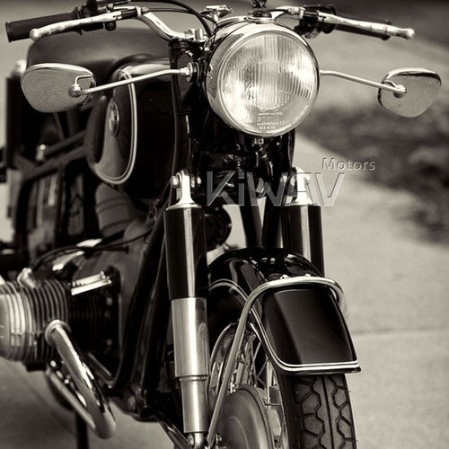 Motorcycle Mirrors Stan Square Chrome Antique 8mm Headlight Mount for ...