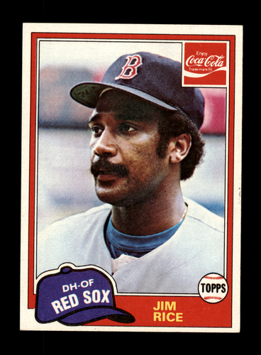 Jim Rice 1981 Topps Coca-Cola #9 Boston Red Sox | eBay