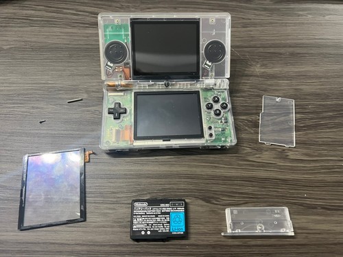 For Parts/Repair Nintendo DS Lite Custom Clear Shell Casing | eBay