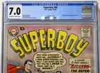 SUPERBOY #68 CGC 7.0 1958 Silver Age Key DC Origin & 1st App BIZARRO | eBay