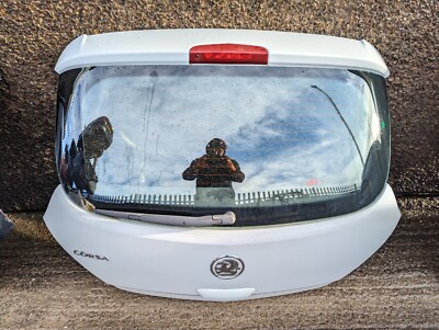 06-14 VAUXHALL CORSA D 3-DOOR HATCHBACK BOOT LID TAILGATE GLACIER WHITE ...