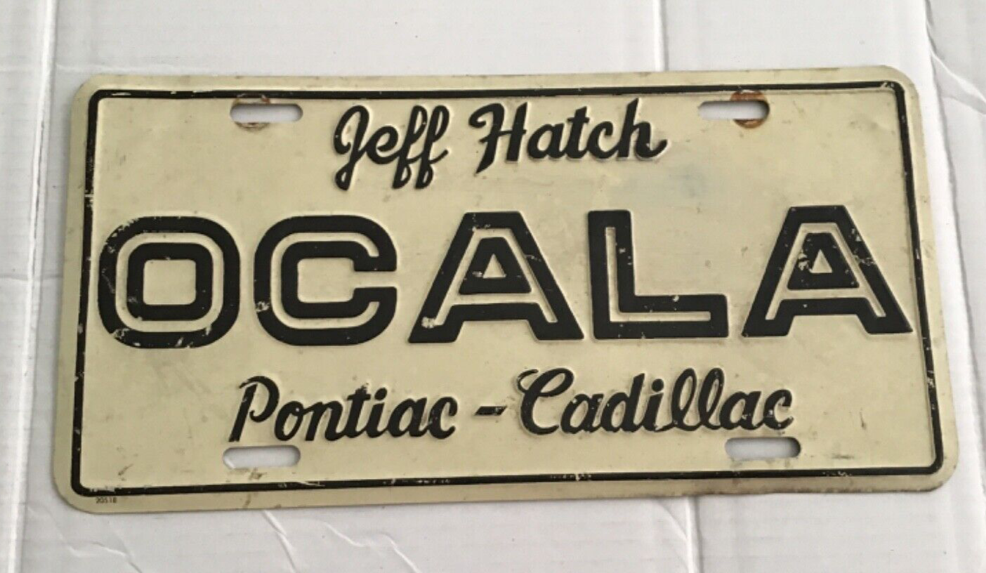 Jeff Hatch Ocala Florida Pontiac Cadillac License Plate Booster ...
